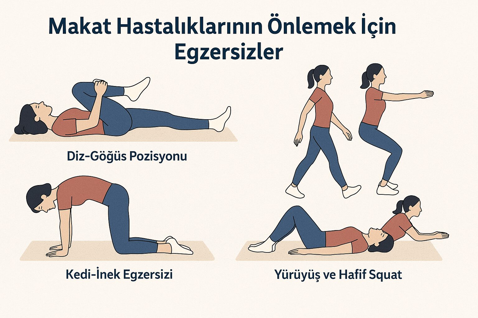 Makat Hastalıklarını Önlemek İçin Evde Yapılabilecek 5 Egzersiz
